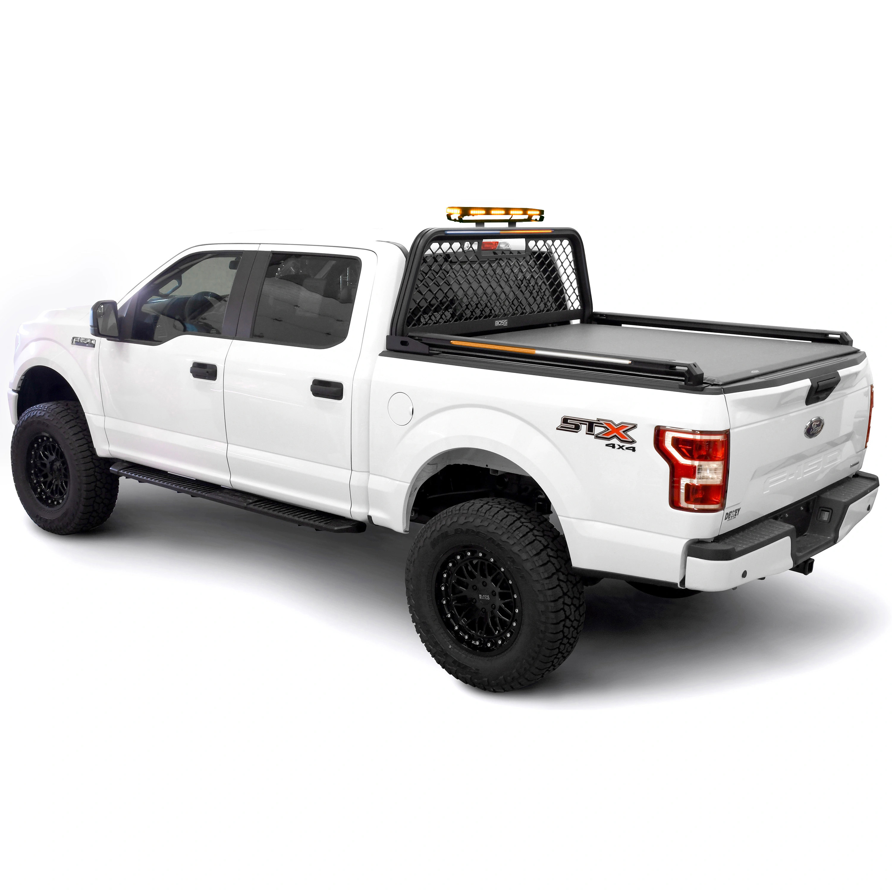 109898&89032 - 16-22 Nissan Titan Putco Boss Headache Rack and Tec Bed ...