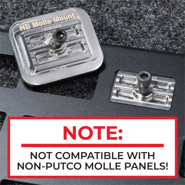 Putco HD Molle Mount Plate - 1 Piece Mount Plate Kit