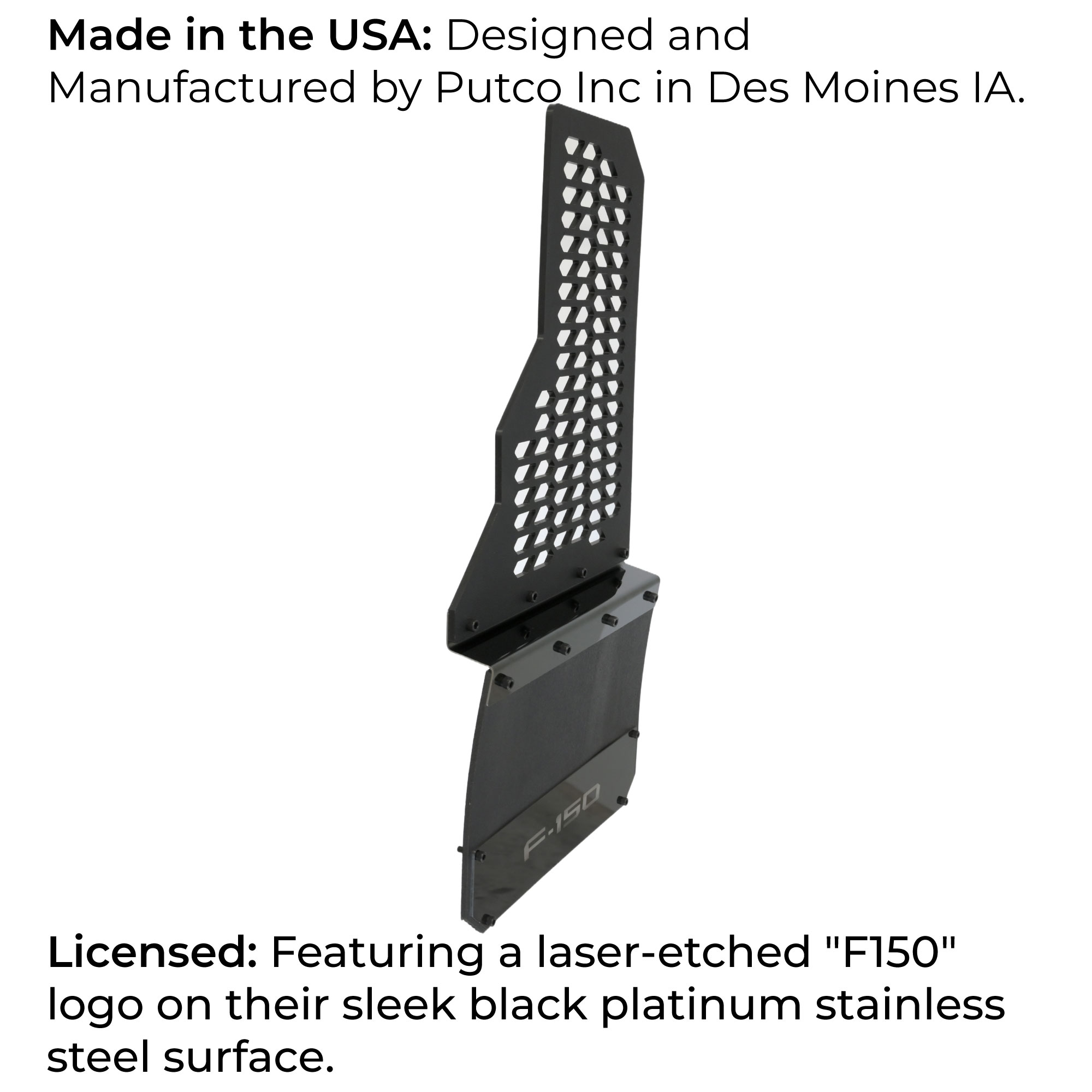 78010FD - Putco Mud Skins F150 Logo Mud Flaps - Front Set (Set of 2 ...