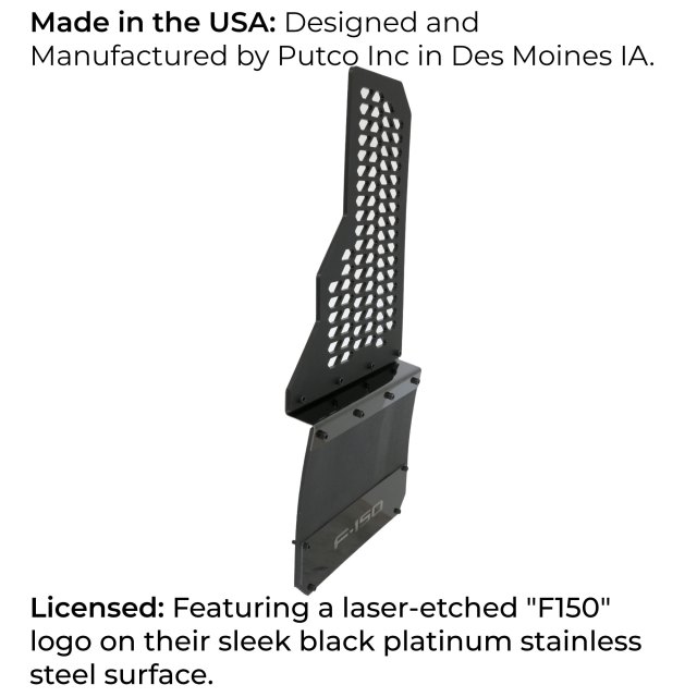 78010FD - Putco Mud Skins F150 Logo Mud Flaps - Front Set (Set of 2 ...