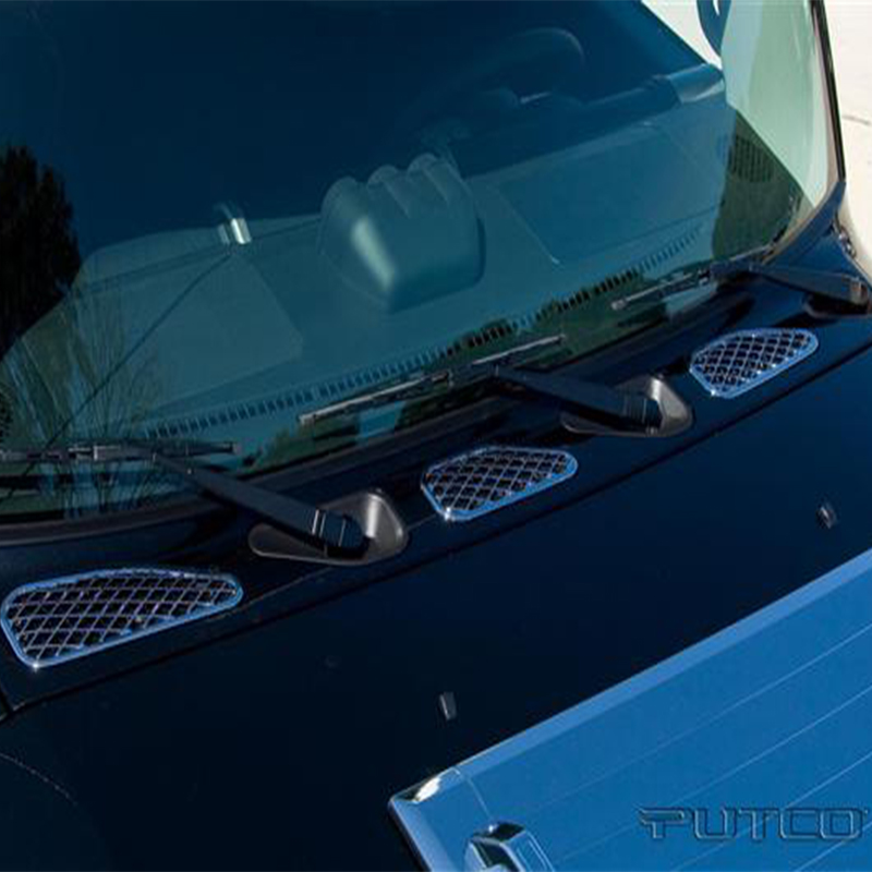 403710 - 07-14 Toyota FJ Cruiser Putco Chrome FJ Cruiser Hood Vent Covers